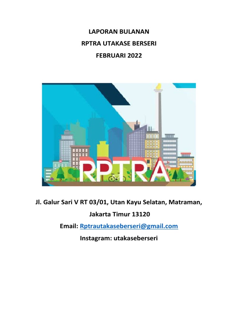 Cover Laporan Bulanan | PDF