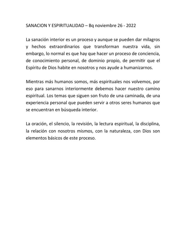 Sanación Espiritual y Crecimiento Interior | PDF | Verdad | Metafísica