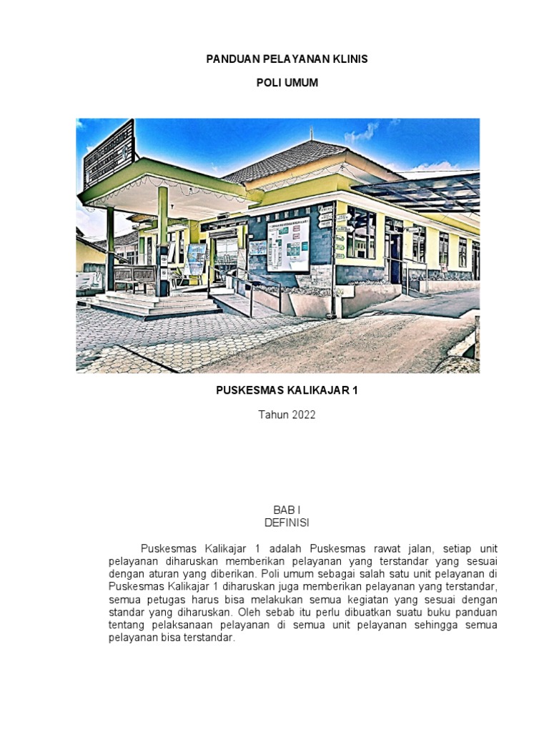 Panduan Pelayanan Poli Umum Puskesmas | PDF
