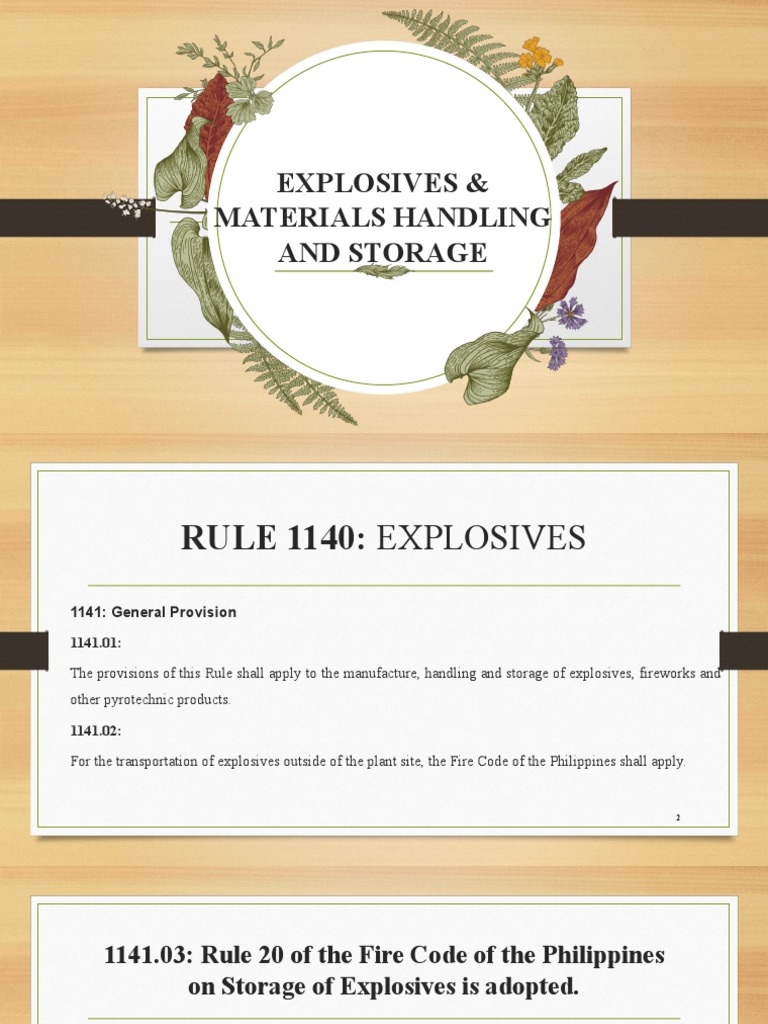 Explosives & Materials Handling and Storage | PDF | Cement | Flashlight