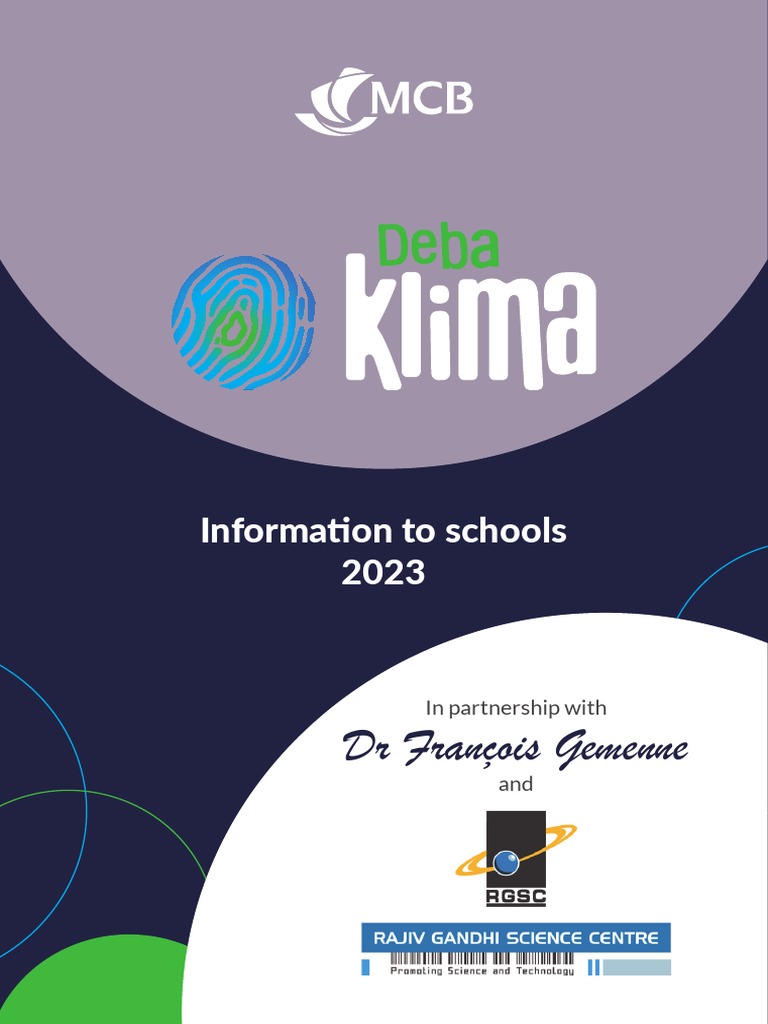 Deba Klima - Information Pack | PDF