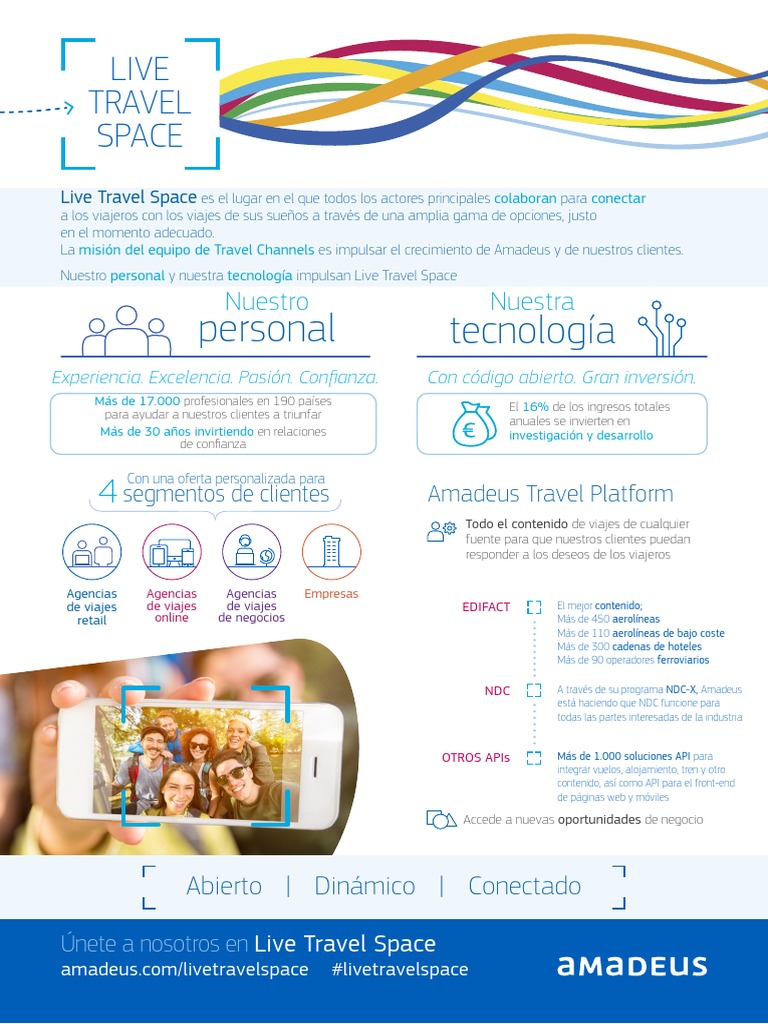 Amadeus Live Travel Space Infographic Spanish | PDF | Informática