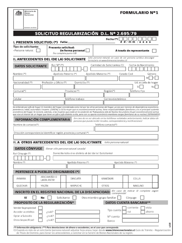 Formulario 1 | PDF