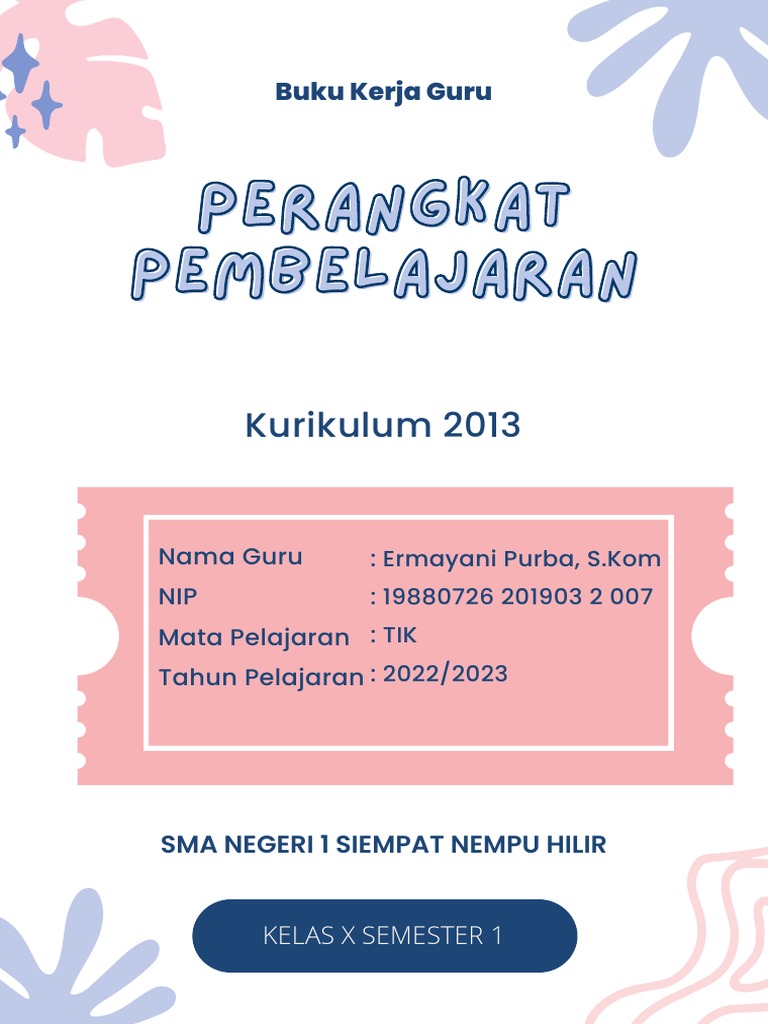 Cover Perangkat Pembelajaran | PDF