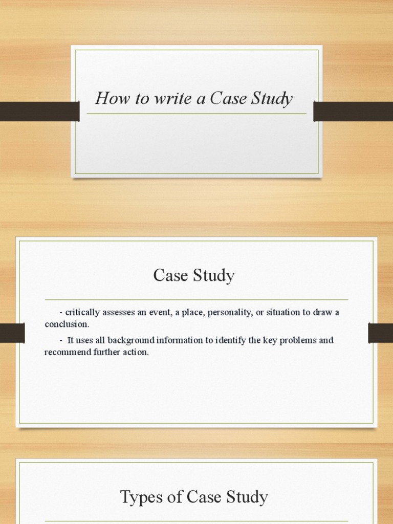 A Guide to Developing Effective Case Studies: Analyzing Problems ...