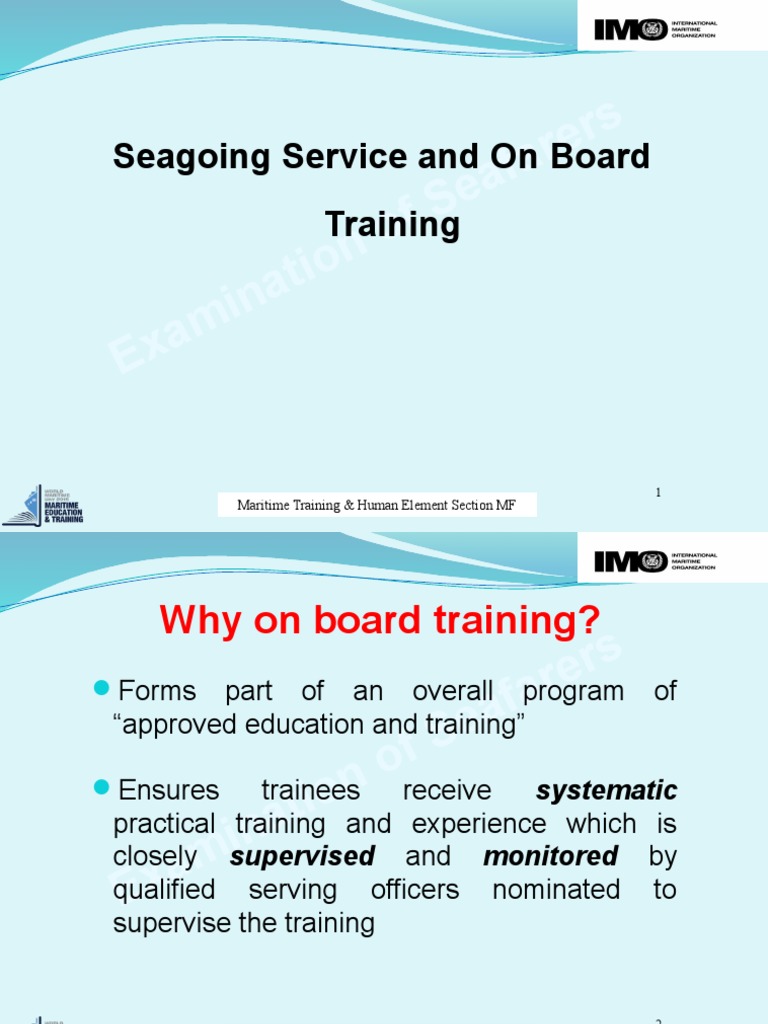 1.1.5 Sea Going Service and On Board Training | PDF | Competence (Human ...