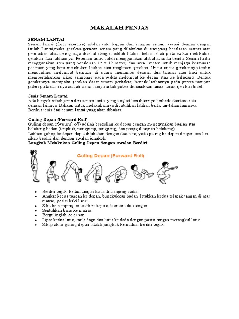 Makalah Senam Lantai | PDF