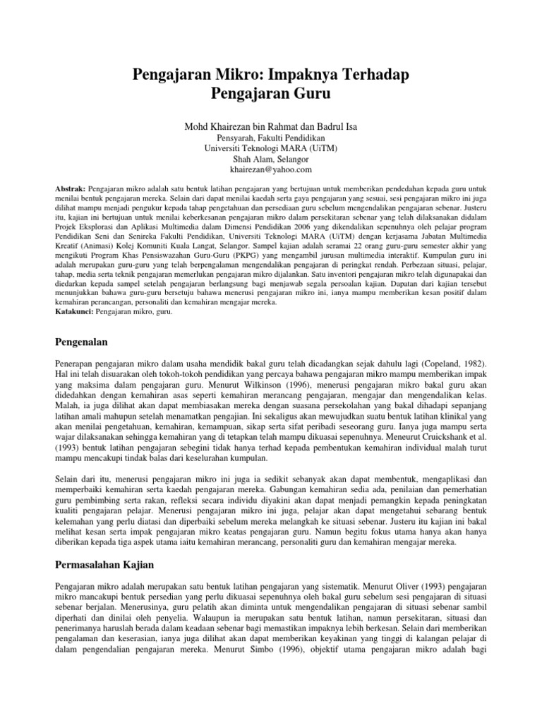 M8 Jurnal Impak Pengajaran | PDF