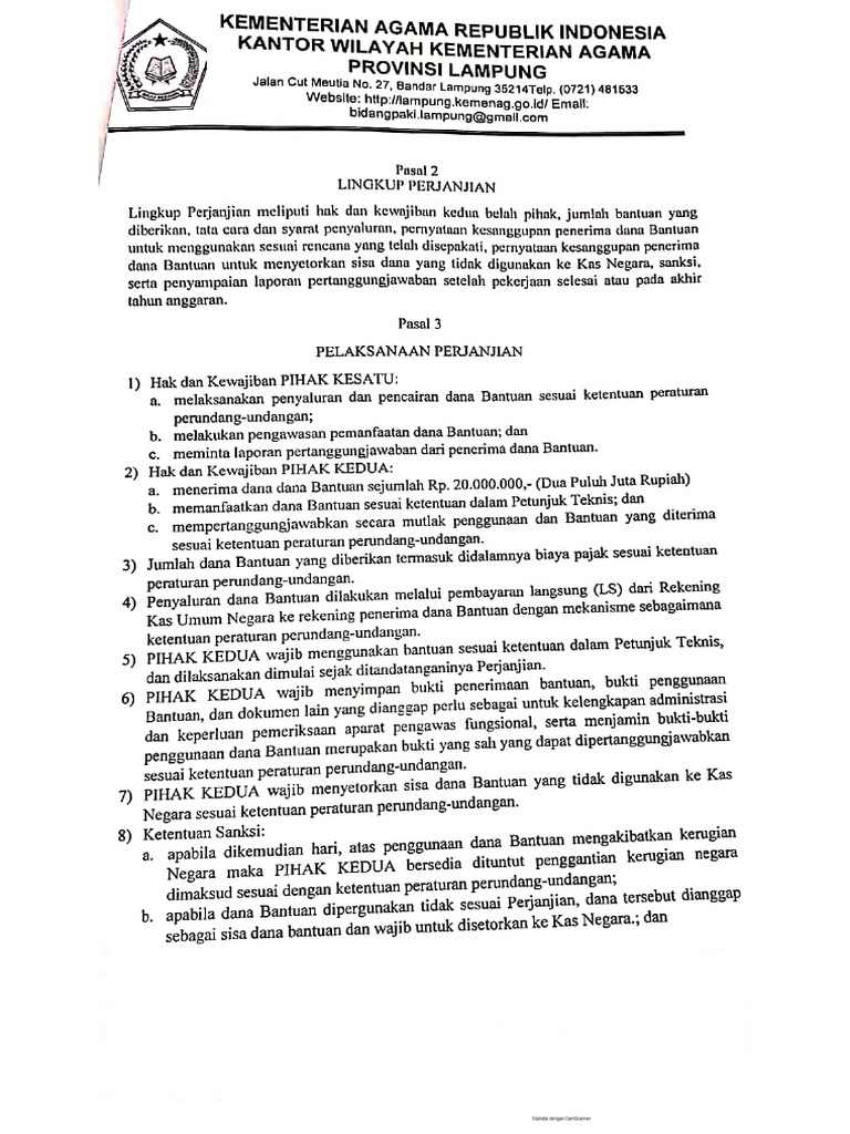 SPJ Kanwil Kemenag | PDF