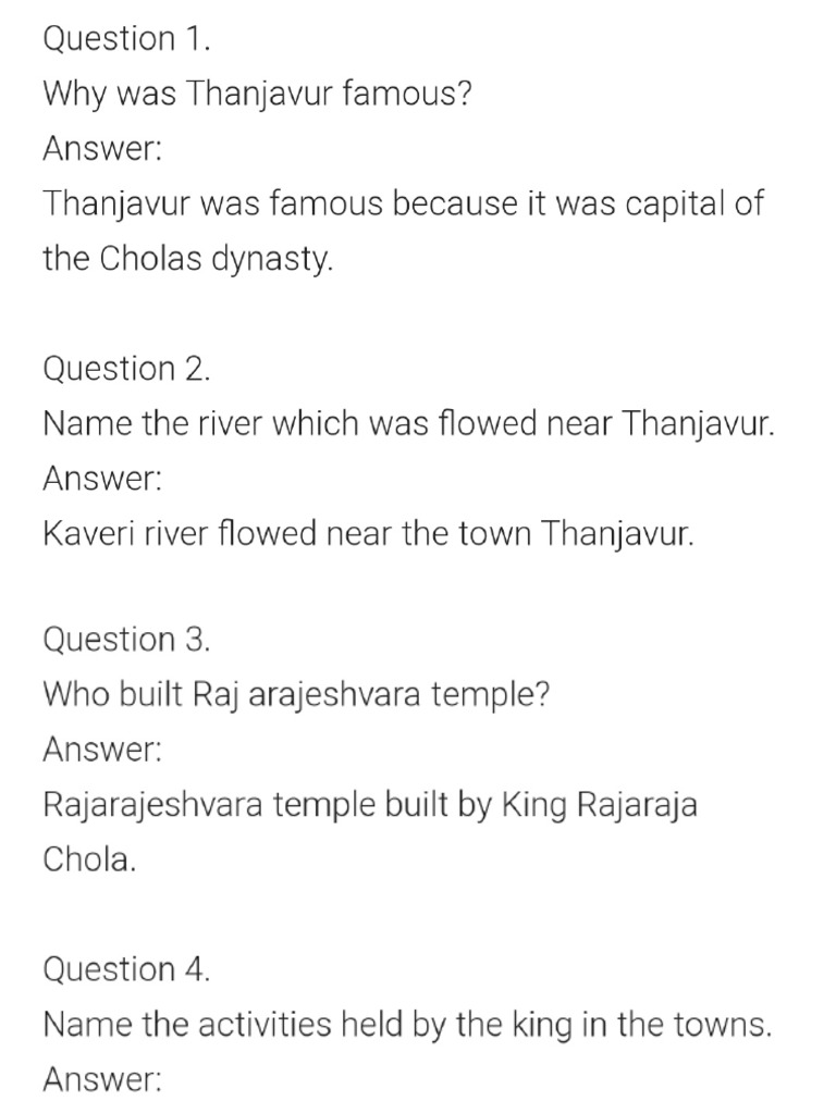 Class 7th Chapter 6 Q.A. (History) | PDF