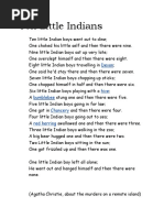 Ten Little Soldier Boys Poem | PDF