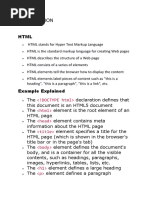 W3school (HTML Notes) | PDF | Html | Html Element