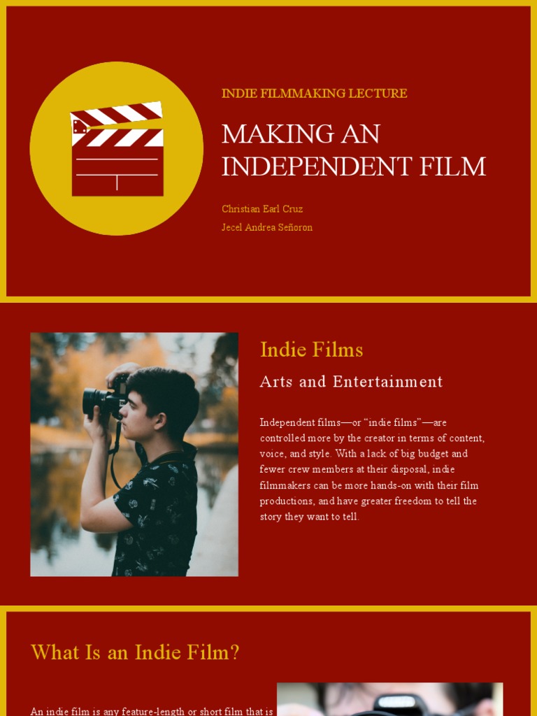 Indie Filmmaking Lecture | PDF | Independent Film | Filmmaking