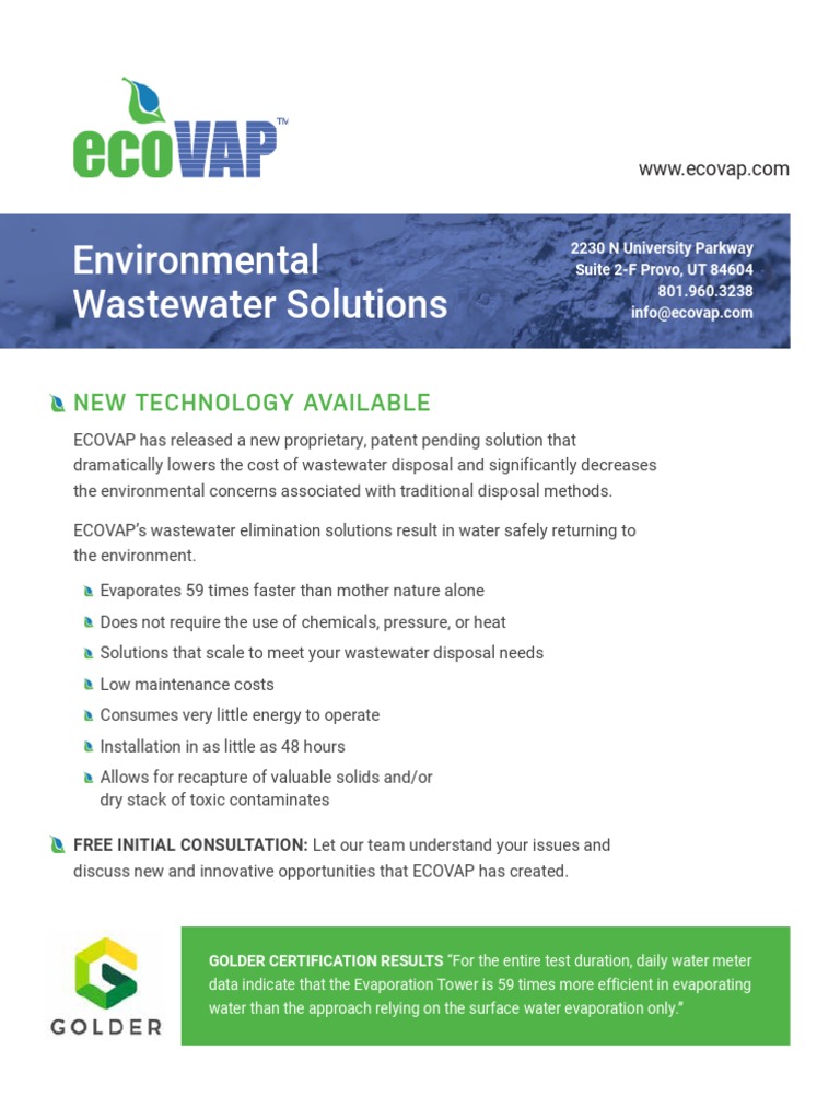 EcoVap Brochure V1 Small | PDF