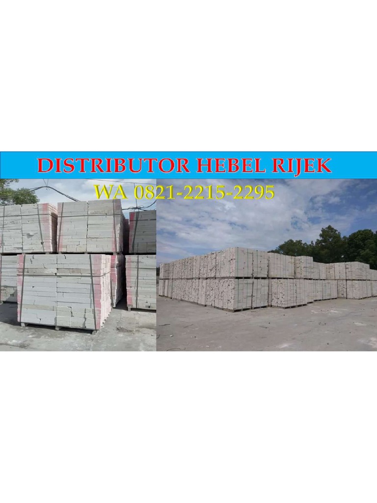 Jual Hebel KW 2 Bata Ringan Rijek Harga Murah, Harga Hebel KW 2 Bata ...
