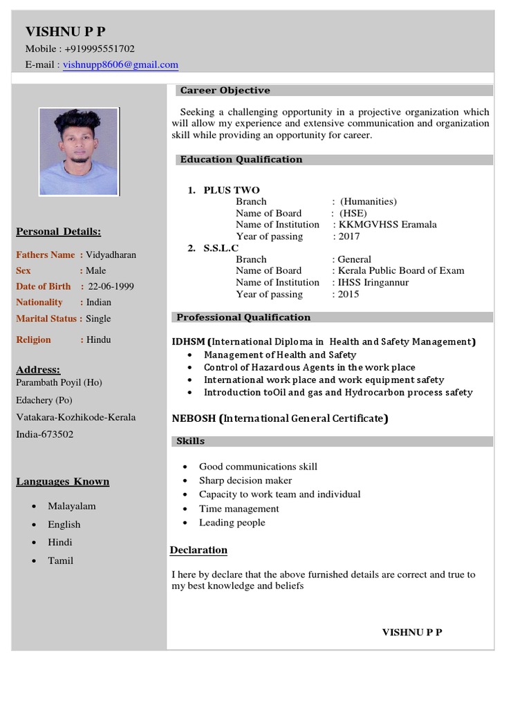 CV Vishnu | PDF
