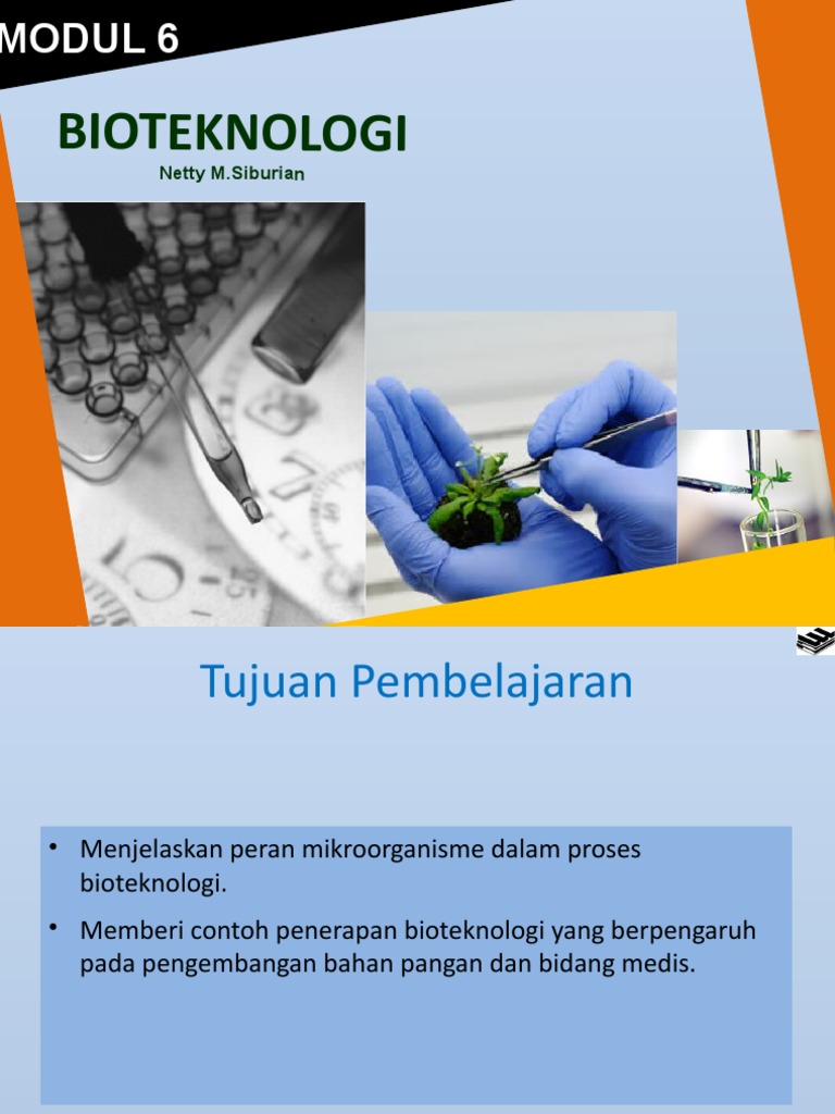 Modul 6 BIOTEKNOLOGI - Netty MS | PDF | Sains & Matematika