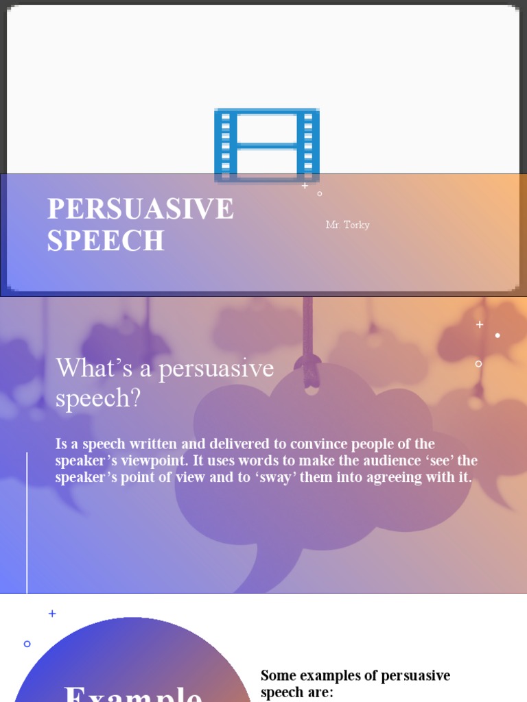 Persuasive Speech | PDF | Persuasion | Rhetoric