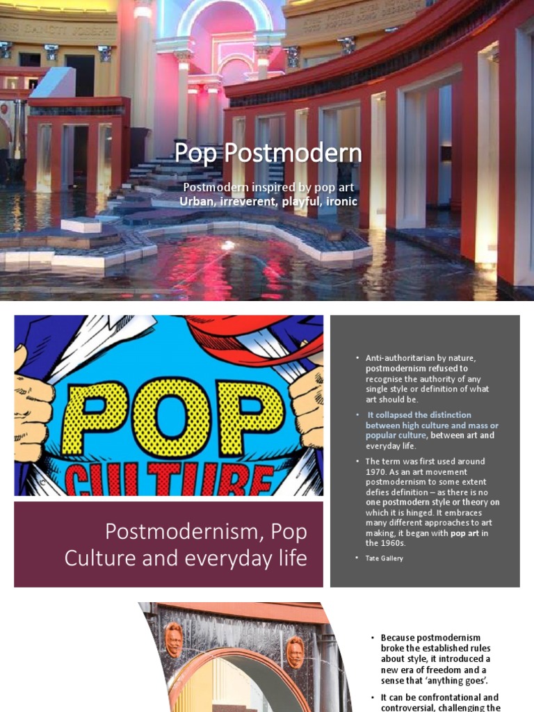 Pop Postmodern | PDF | Modernism | Postmodernism