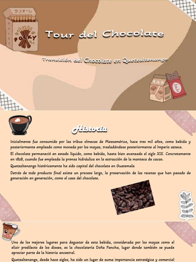 Tour del Chocolate en Quetzaltenango | PDF | Chocolate | Comida y bebida
