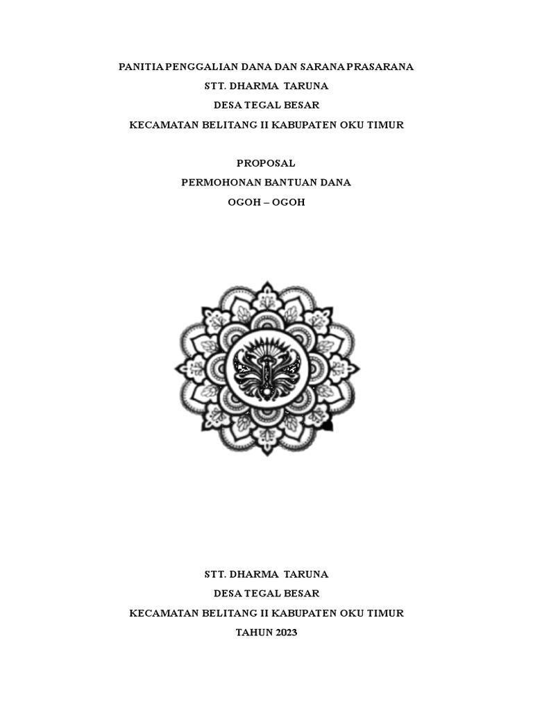 Proposal TB | PDF | Ilmu Sosial