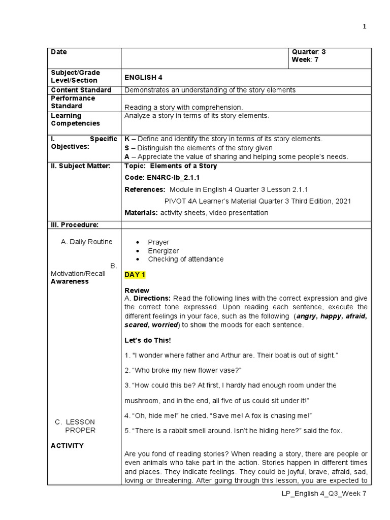 Grade4 Q3 Week7 | PDF | Learning