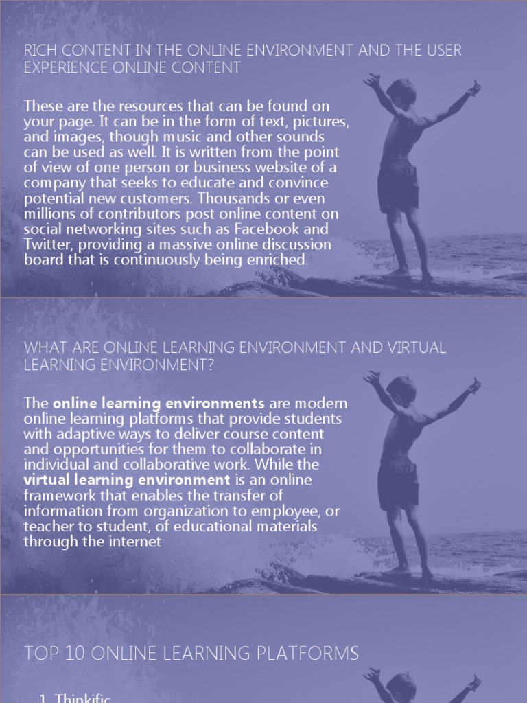 Rich Content and User Experience Online | PDF | Educational Technology ...