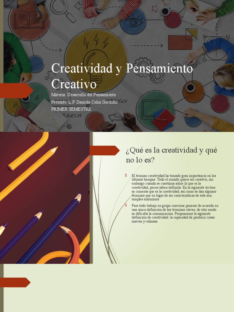 Creatividad y Pensamiento Creativo-1 | PDF | Creatividad | Pensamiento