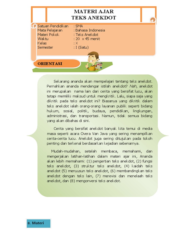 Memahami Teks Anekdot di SMA | PDF