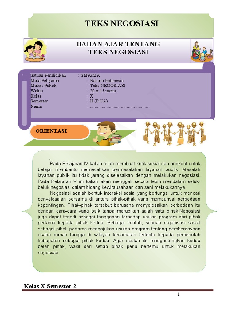 Definisi dan Proses Negosiasi | PDF