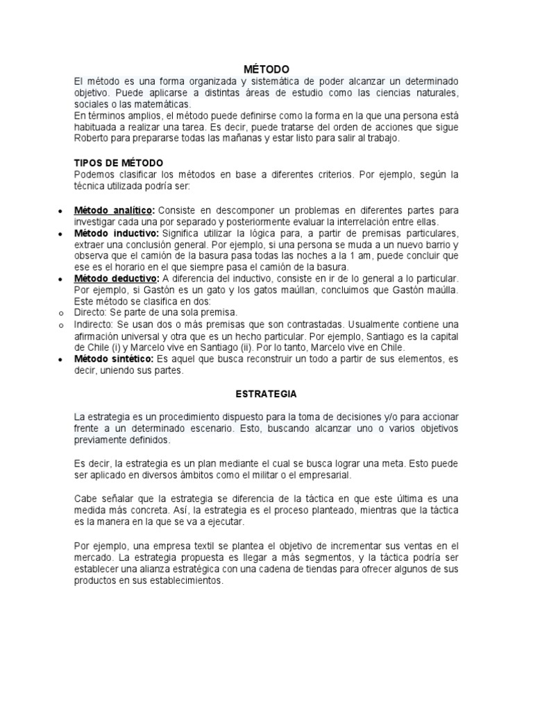 MÉTODO Definicion | PDF | Justicia | Crimen y violencia