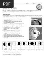 Project-Earth-Moon-Sun System Model-Student Guide | PDF | Moon | Earth