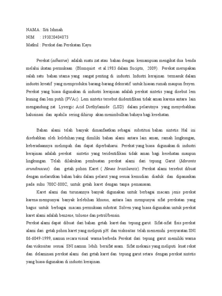 Sitay Perekatan | PDF