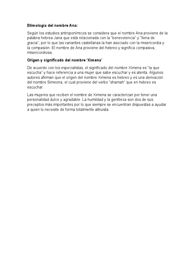 Significado de Mi Nombre | PDF Significado de Mi Nombre | PDF