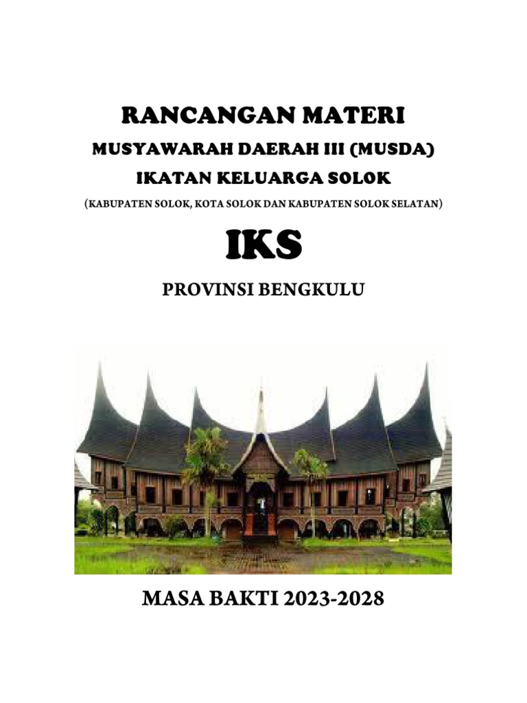 RANCANGAN MATERI IKS BKL Fix | PDF