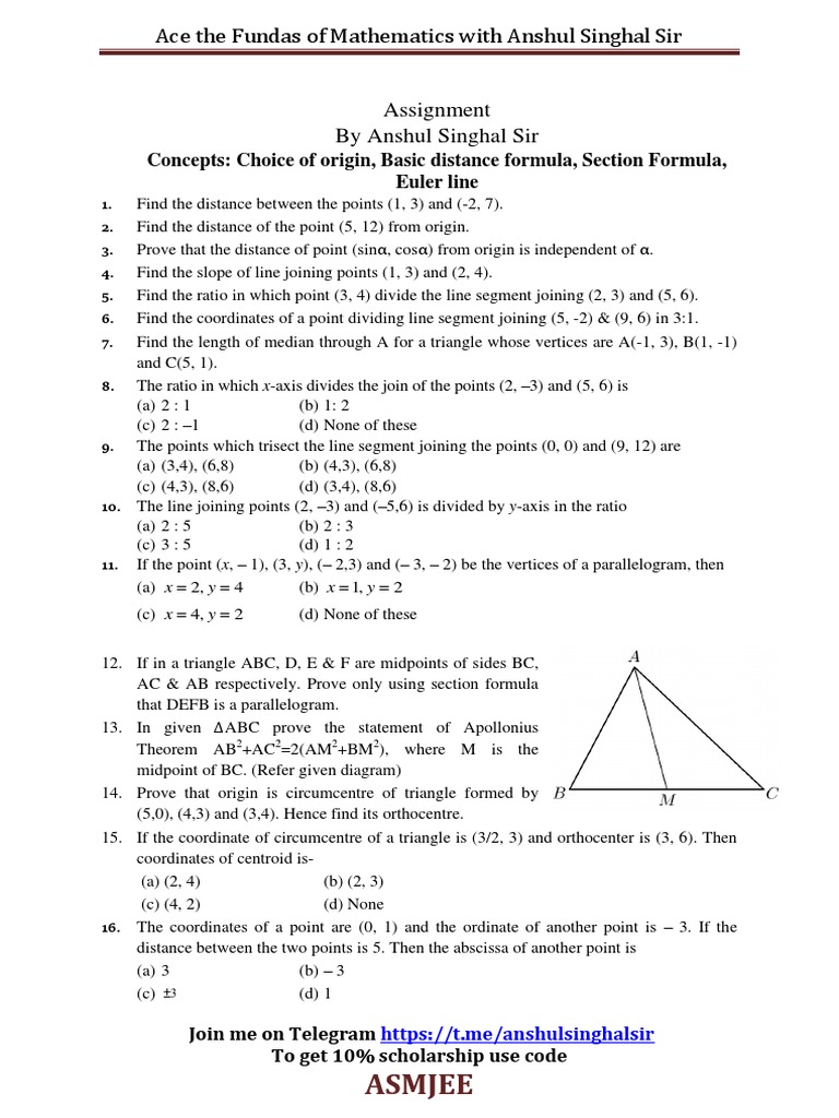 Straight Line Assignment 1 1665296680455 | PDF | Triangle | Classical ...