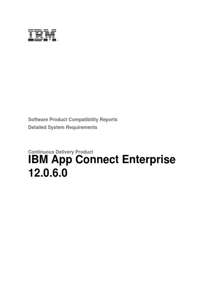 Ibm App Connect Enterprise 12 0 6 0 Pdf Ibm Db2 Microsoft Windows