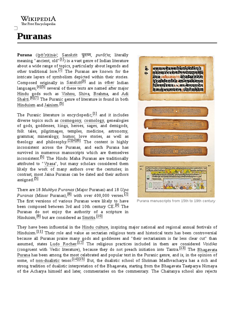 Explore the Ancient Puranas | PDF | Puranas | Vishnu