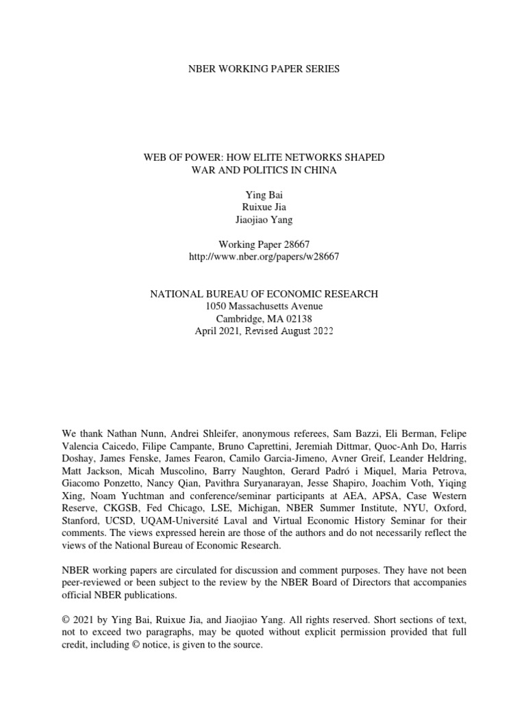 Web of Power - How Elite Networks Shaped War and Politics in China ...