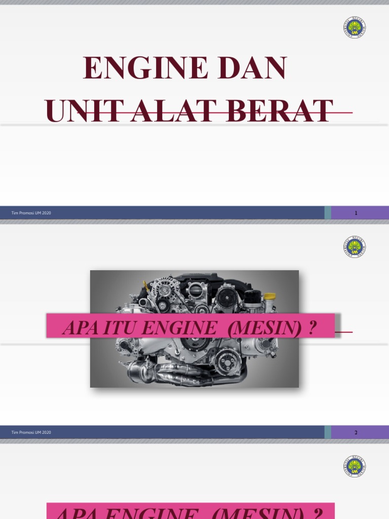 ENGINE DAN UNIT ALAT BERAT (Autosaved) | PDF