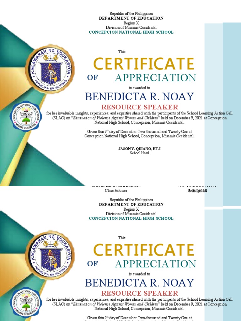 Editable Certificate Design #2 | PDF