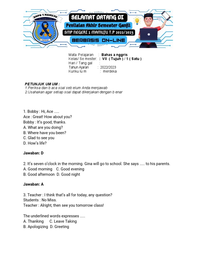 Soalinggrisbaru | PDF | Eating Behaviors Of Humans | Cuisine