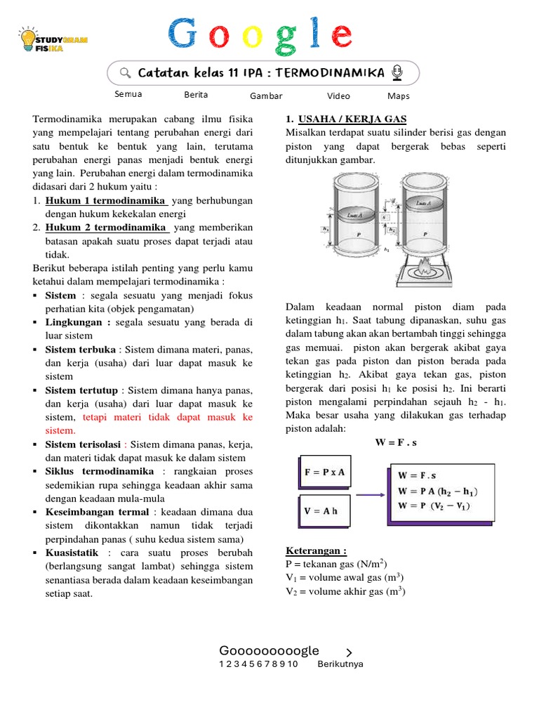 Cf11a08 Termodinamika I | PDF