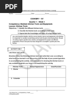Learning Activity Sheet Cookery 9: Fundamentals of Plating | PDF ...