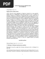Tagalog Mass Line Up - Lent | PDF