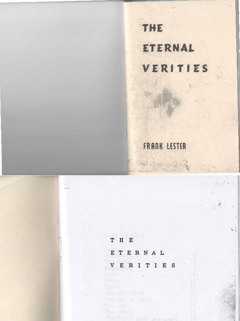 The Eternal Verities of Happiness | PDF | Thought | Mind