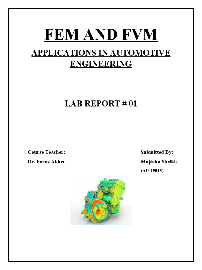 Fem and FVM | PDF | Finite Element Method | Equations