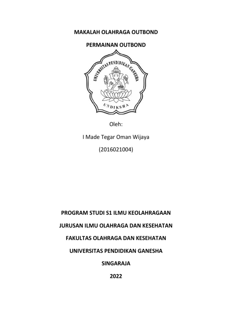 Manfaat dan Jenis Olahraga Outbond | PDF