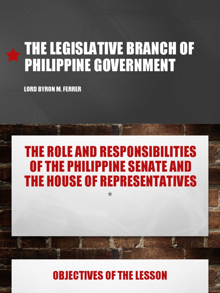 The Legislative Branch of Philippine Government | Download Free PDF ...
