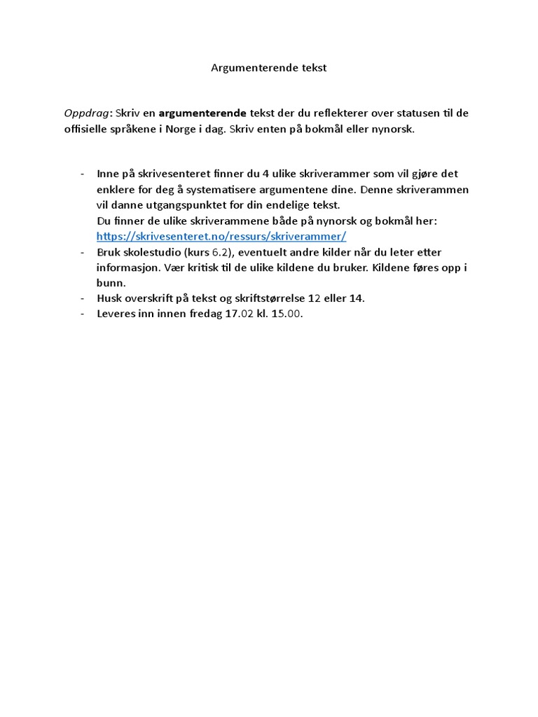 Argumenterende Tekst | PDF